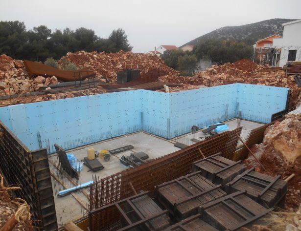 Izrada AB zidova podruma sa XPS izolacijom - Gedžić gradnja